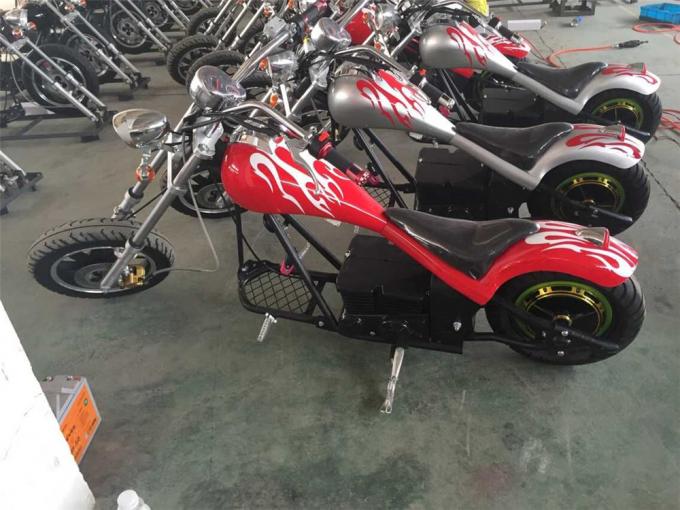 Yellow Coolest Harley Electric Motorcycles 60Km / H With 48V 500W Motor